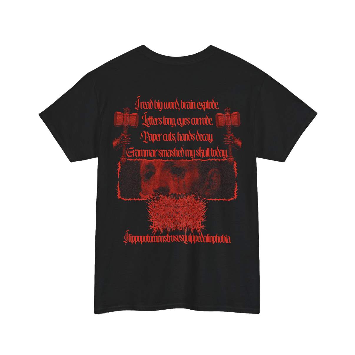 Xavleg - Hippopotomonstrosesquippedaliophobia T-Shirt ...