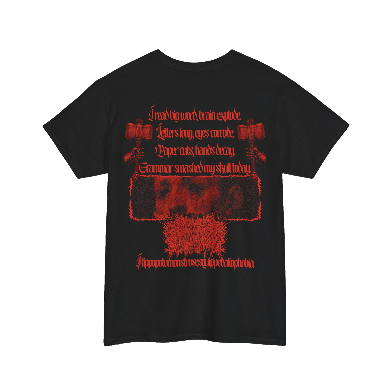 Xavleg - Hippopotomonstrosesquippedaliophobia T-Shirt ...